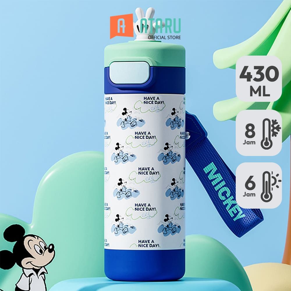 Jual Ataru Botol Vacuum Flask Stainless Steel Dengan Strap Mickey 430 ...