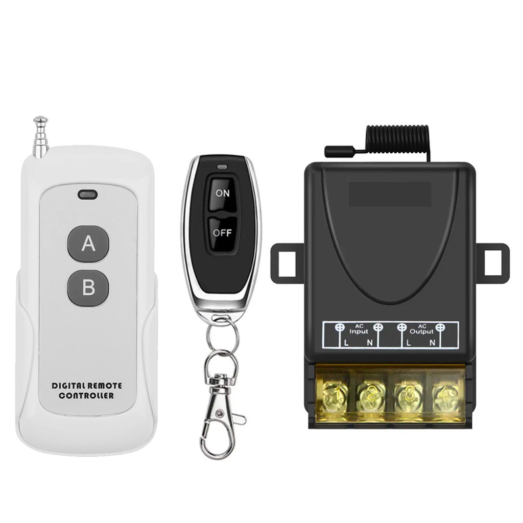Jual Wireless Remote Control RF Switch 110V 120V 240V 220V 30A Relay ...