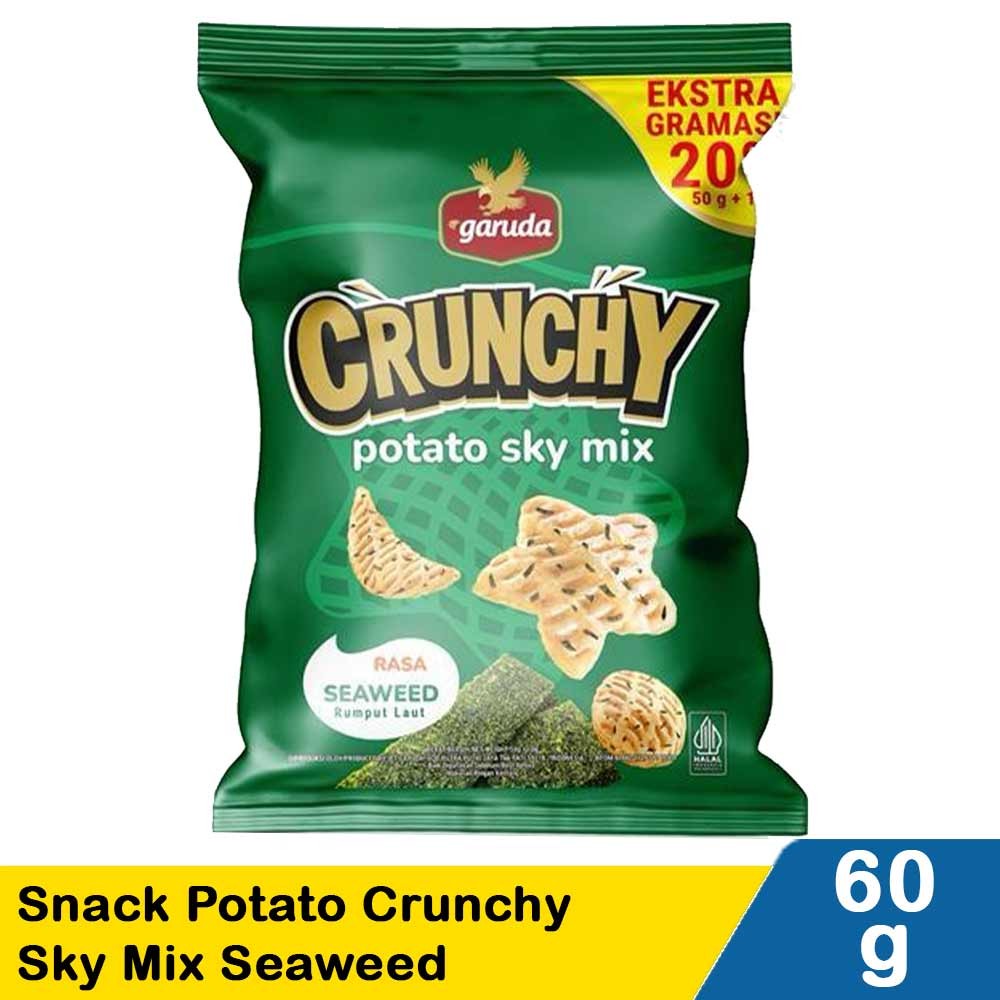Jual GARUDA SNACK POTATO CRUNCHY SKY MIX SEAWEED 60g | Shopee Indonesia