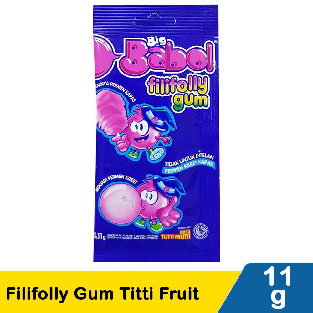 Jual BIG BABOL FILIFOLLY GUM TITTI FRUIT 11g | Shopee Indonesia