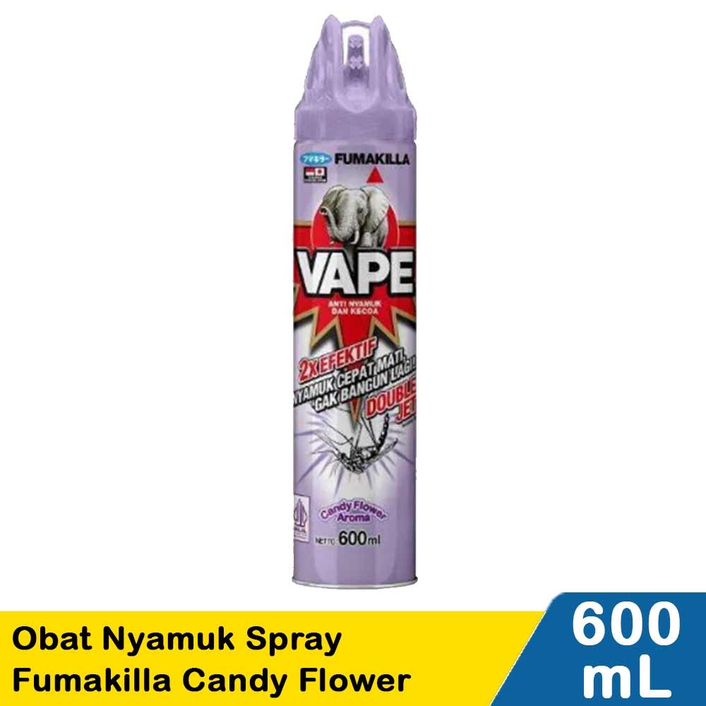 Jual VAPE OBAT NYAMUK SPRAY FUMAKILLA CANDY FLOWER 600mL | Shopee Indonesia