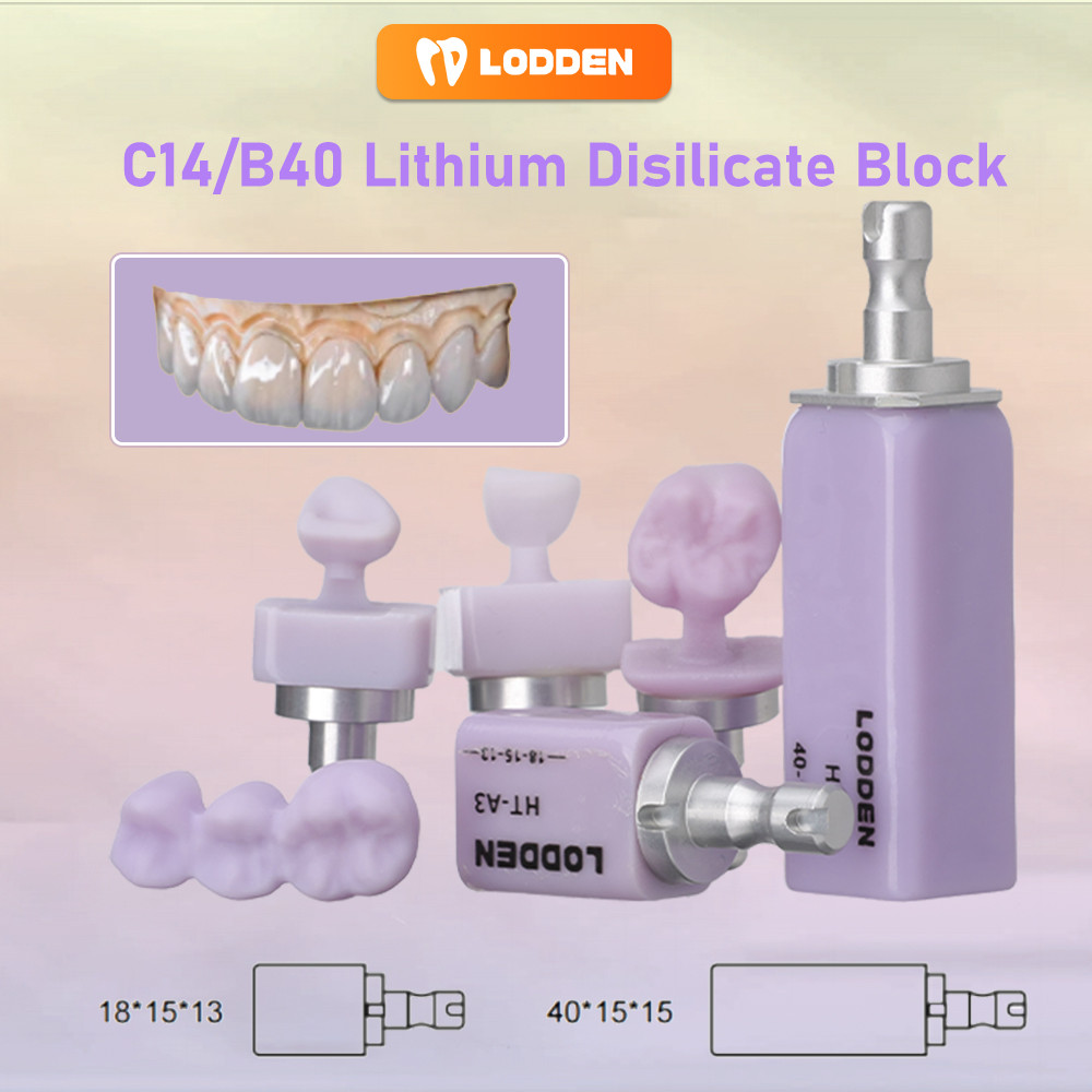 Jual Lodden Dental Lithium silicate Blocks C14/B40 Glass Ceramic Cubes ...