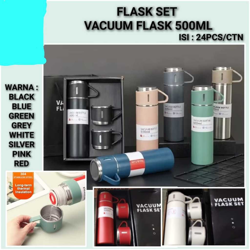 Jual Termos Sultan Vacuum Flask Set 500ml Panas Dingin | Shopee Indonesia