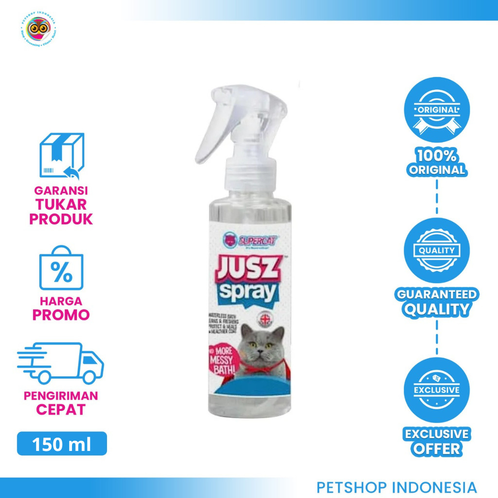 Jual Spray grooming Anjing, kucing, kelinci - JUSZ Spray- PSID34 ...
