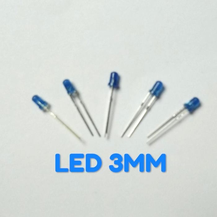 Jual Led 3mm Biru Led 3mm Lampu LED 3mm Warna Biru LED 3mm bright Biru ...