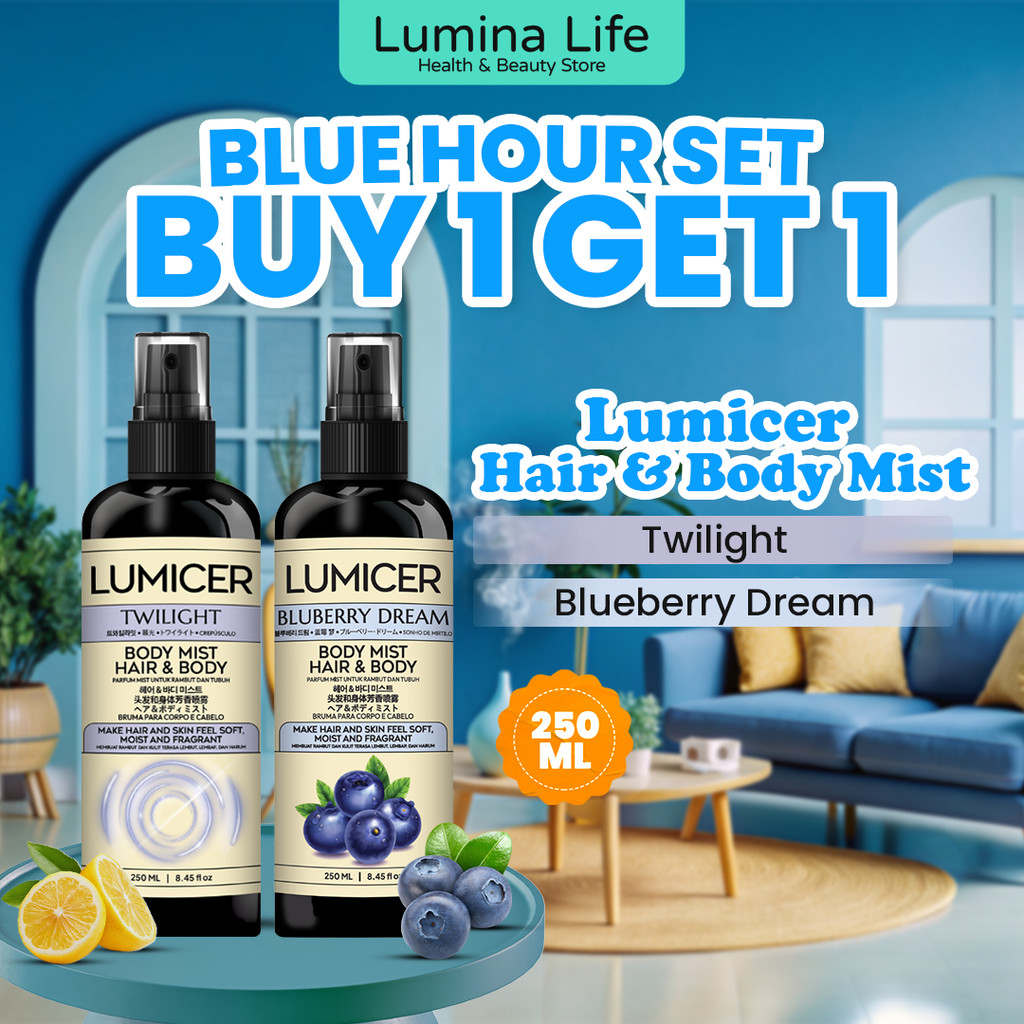 Jual Twilight & Blueberry Lumicer Hair Body Mist (Buy 1 Get 1) 2 x 250 ...