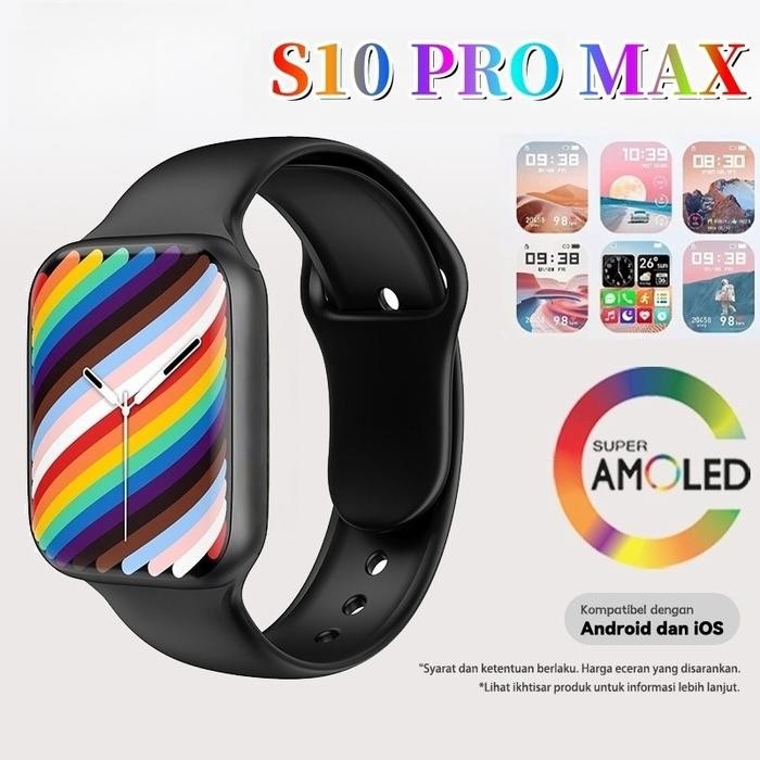 Jual Official Smartwatch S10 Pro Max Super Amoled 2.1" HD Wanita tahan ...