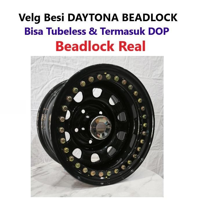 Jual 5pcs Velg Daytona Beadlock 15x8.0 5H 139.7 et-42 Besi Offroad Ring ...