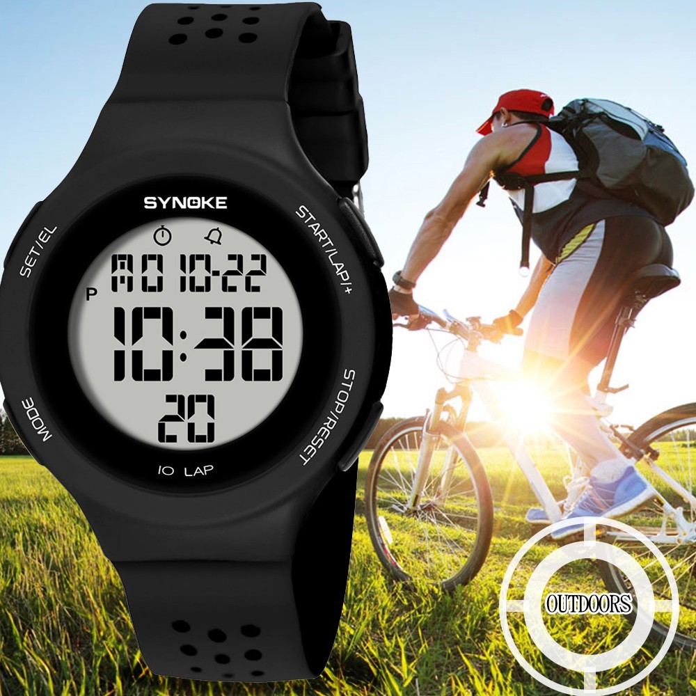 Jual Outdoor Sport Watch Men Alarm Chrono Clock 5Bar Waterproof ...