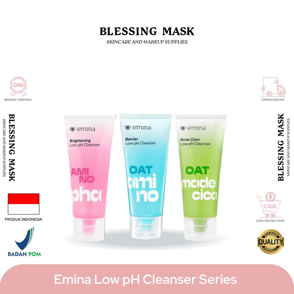 Jual Emina Oat Low pH Cleanser 70ml | Shopee Indonesia