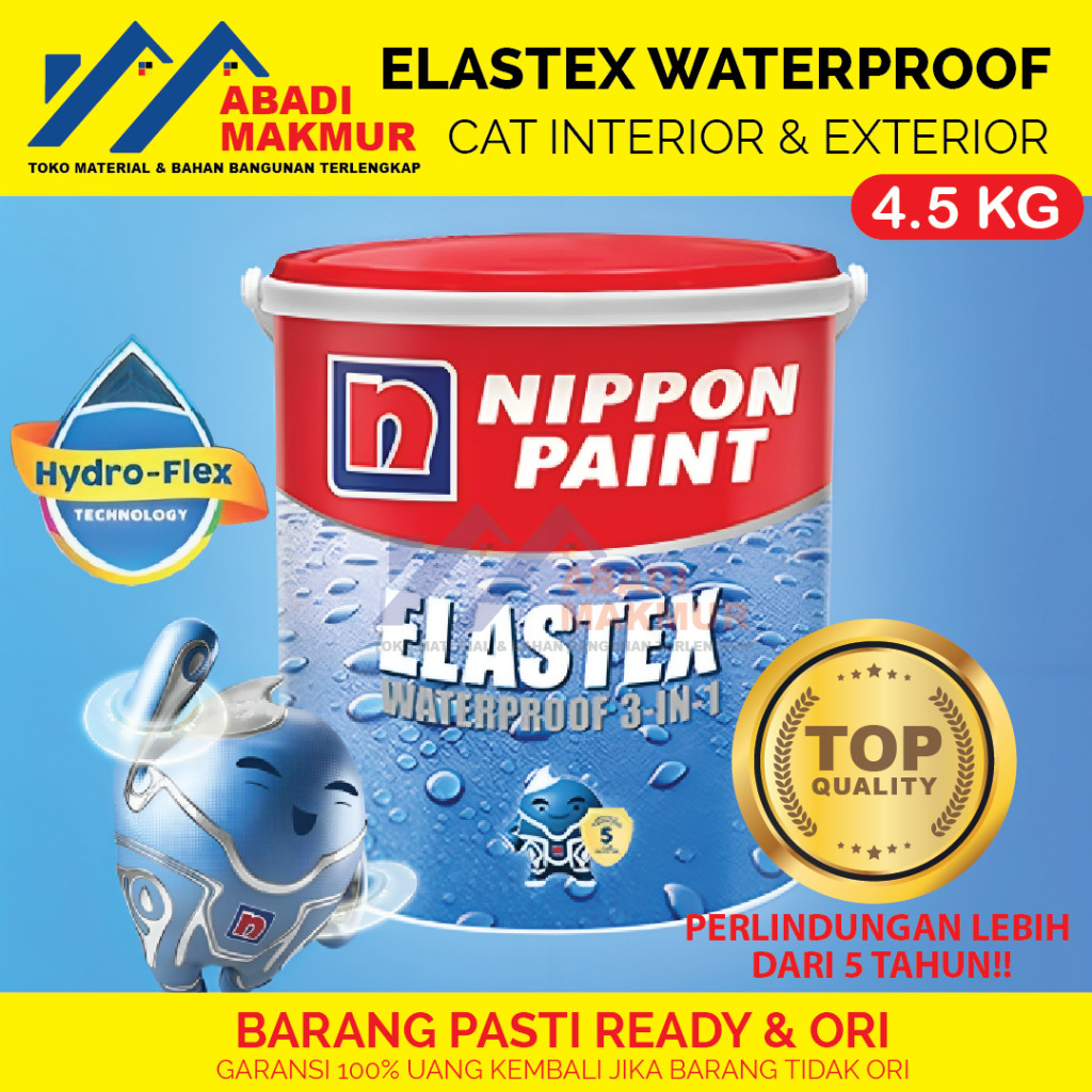 Jual Nippon Paint Elastex Waterproof 3IN1 (Cat Pelapis Anti Bocor ...