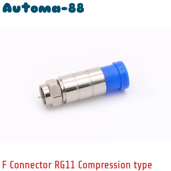 Jual Konektor kabel RG11 F Connector Compression Coaxial cable Belden ...