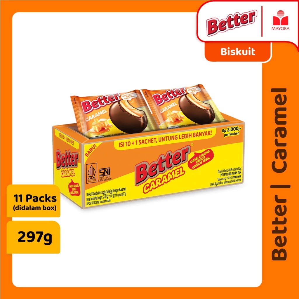 Jual ( Satu Pack isi 10 ) Better Bigger - Biscuit Sandwich Cream Vanila ...