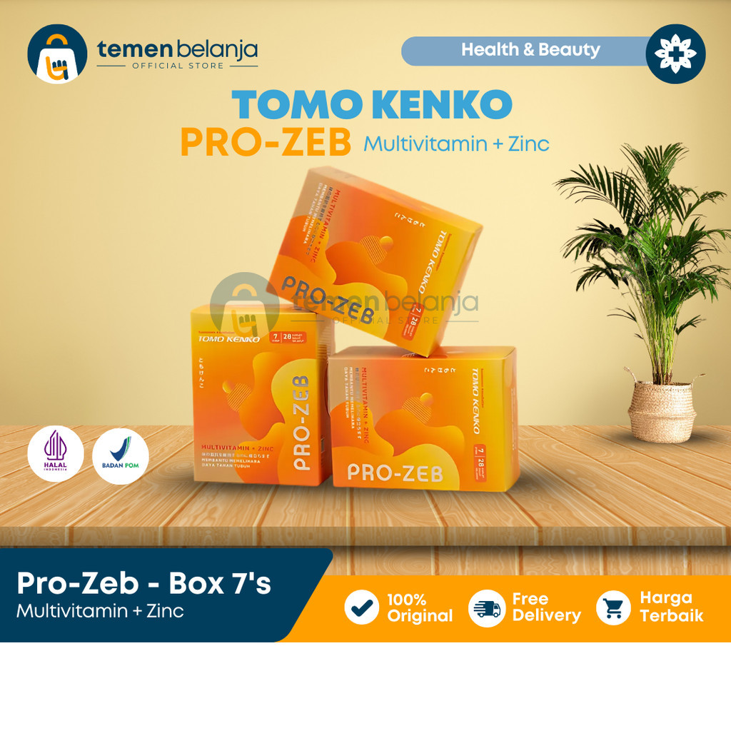 Jual Tomo Kenko Pro-Zeb Box | Multivitamin + Zinc | Shopee Indonesia