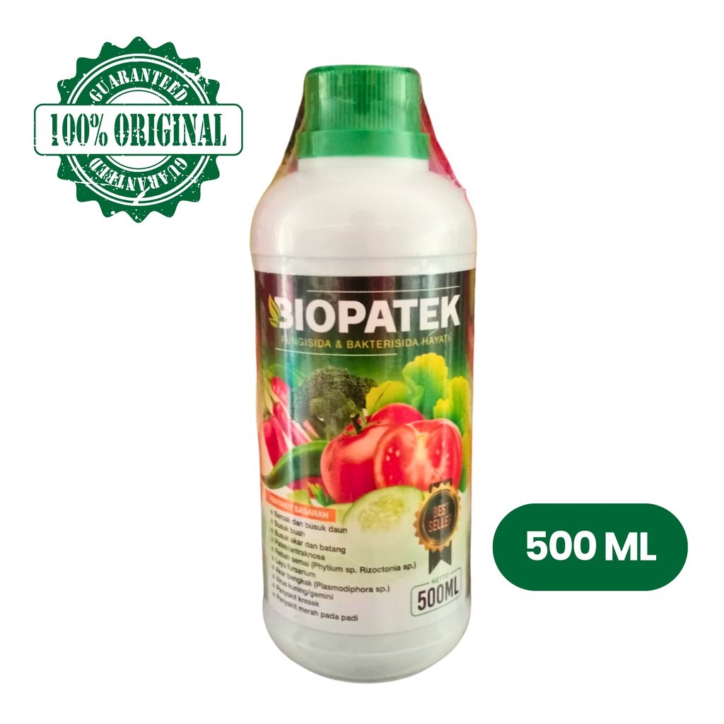 Jual Biopatek 500ml Fungisida Bakterisida Hayati Untuk Padi Palawija ...