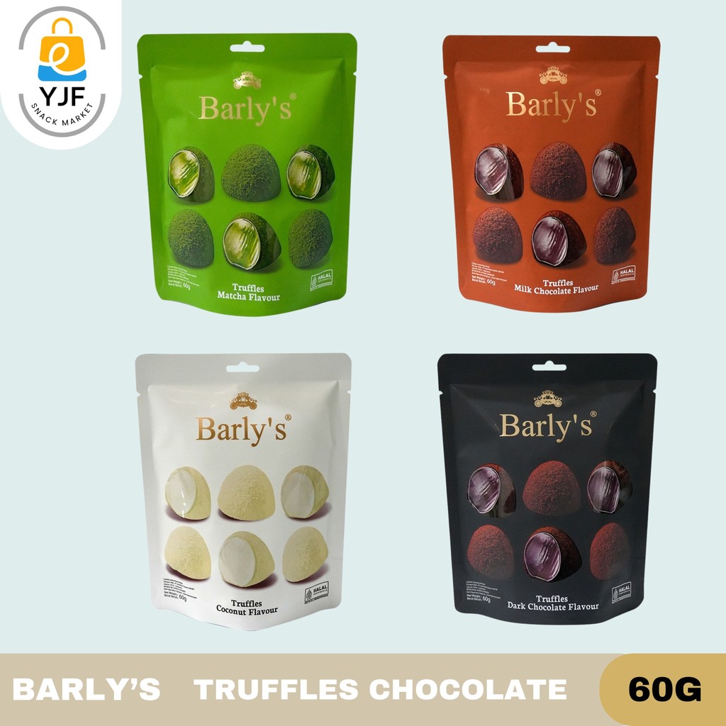 Jual Barly's Truffle Chocolate 60g / Macha / Milk / Coconut / Dark ...