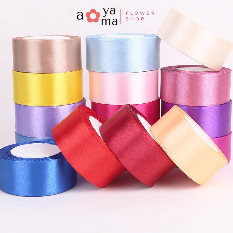 Jual AOYAMA - PTA8 SATIN Pita Satin Roll Motif Setangan Satin dan ...