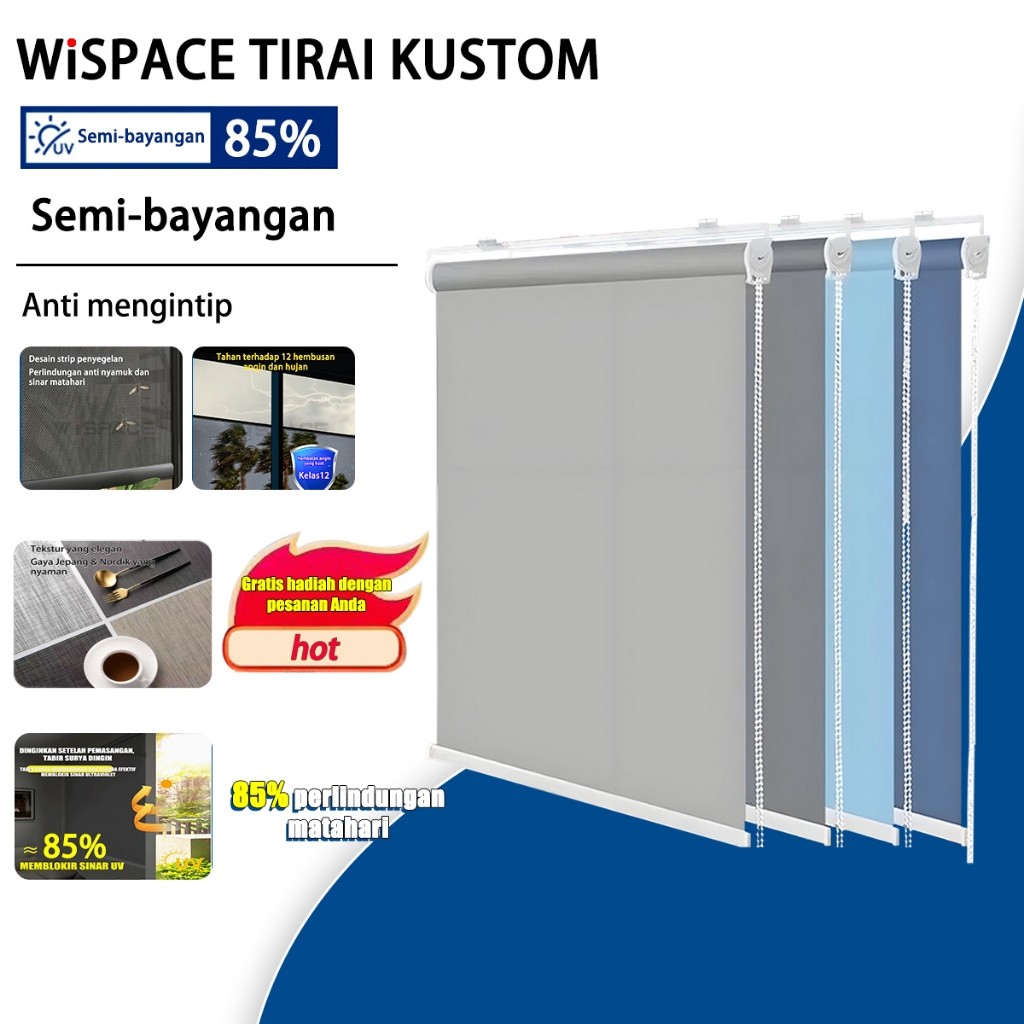 Jual Muncul Roller Blind Jendela Polyester Blackout Indoor/Outdoor ...