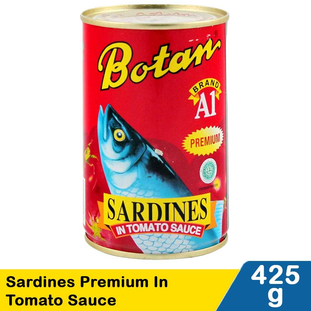 Jual BOTAN SARDINES PREMIUM IN TOMATO SAUCE 425g | Shopee Indonesia