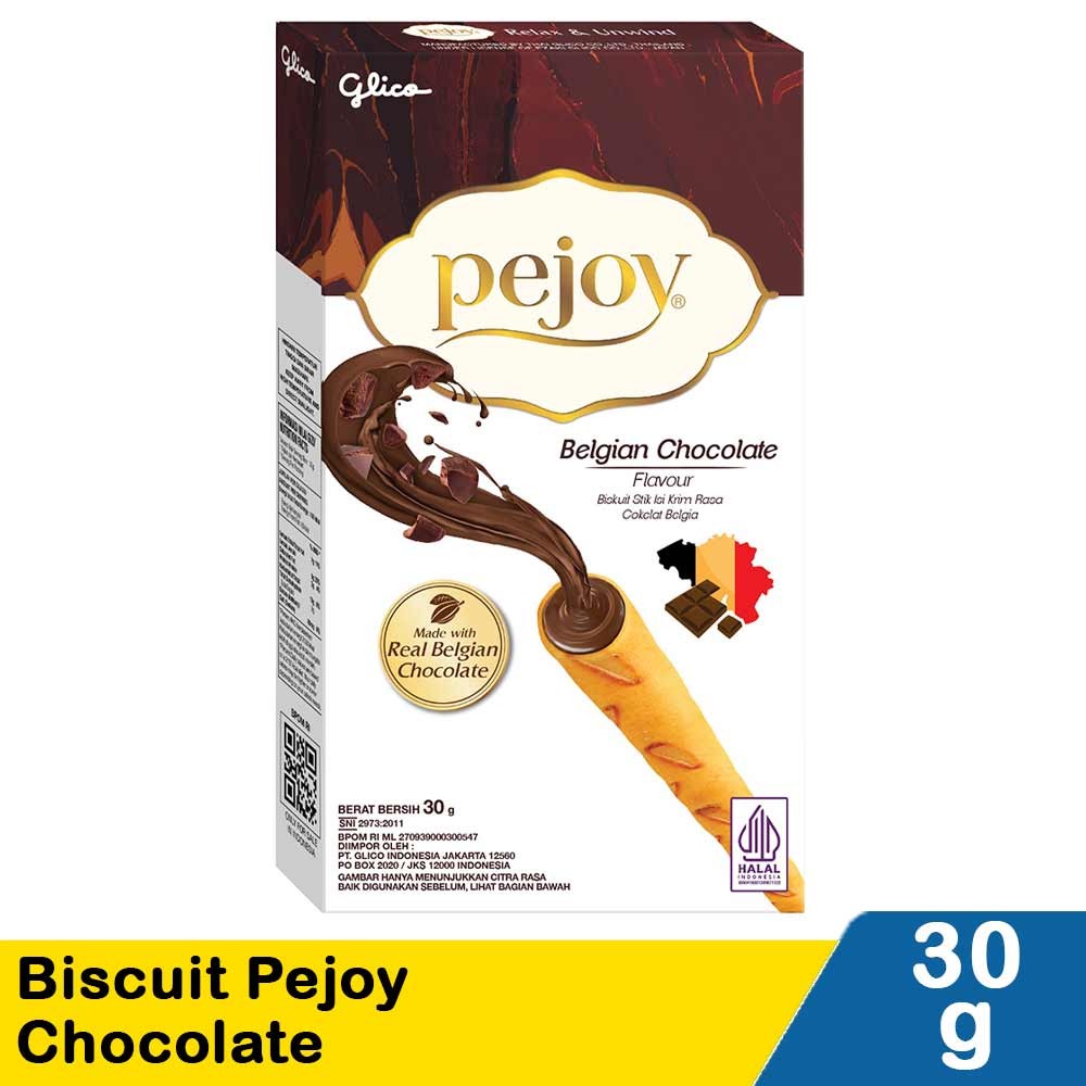 Jual GLICO BISCUIT PEJOY BELGIAN CHOCO 30g | Shopee Indonesia