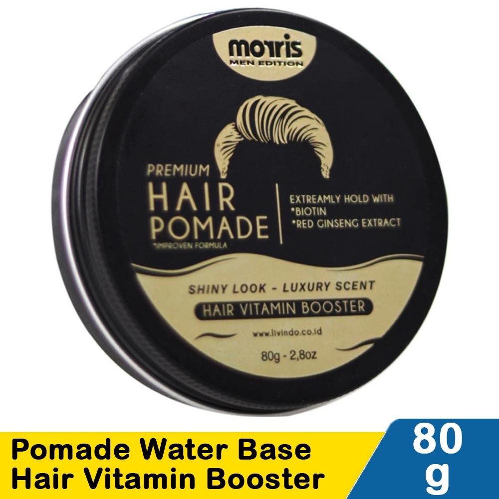 Jual MORRIS POMADE WATER BASE EXTREAMLY HOLD 80g | Shopee Indonesia