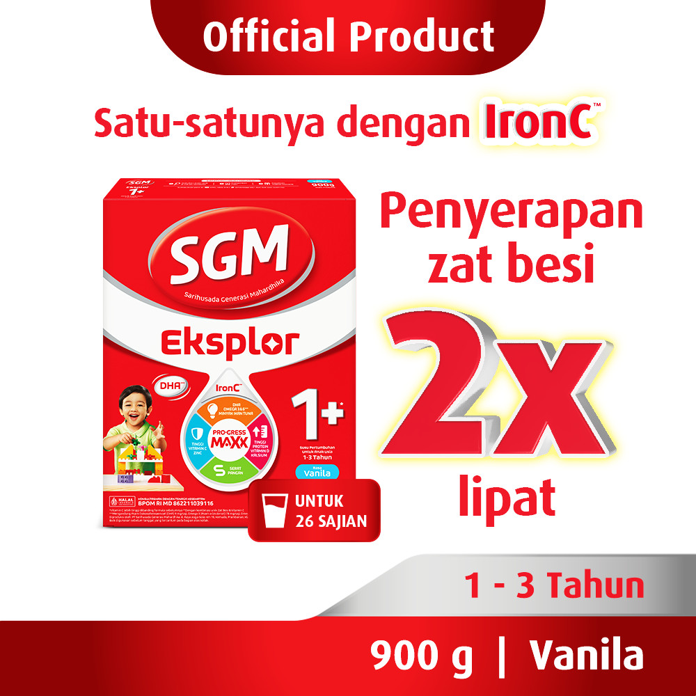 Jual SGM EKSPLOR 1+ PRO-GRESSMAXX SUSU PERTUMBUHAN VANILA 900g | Shopee ...