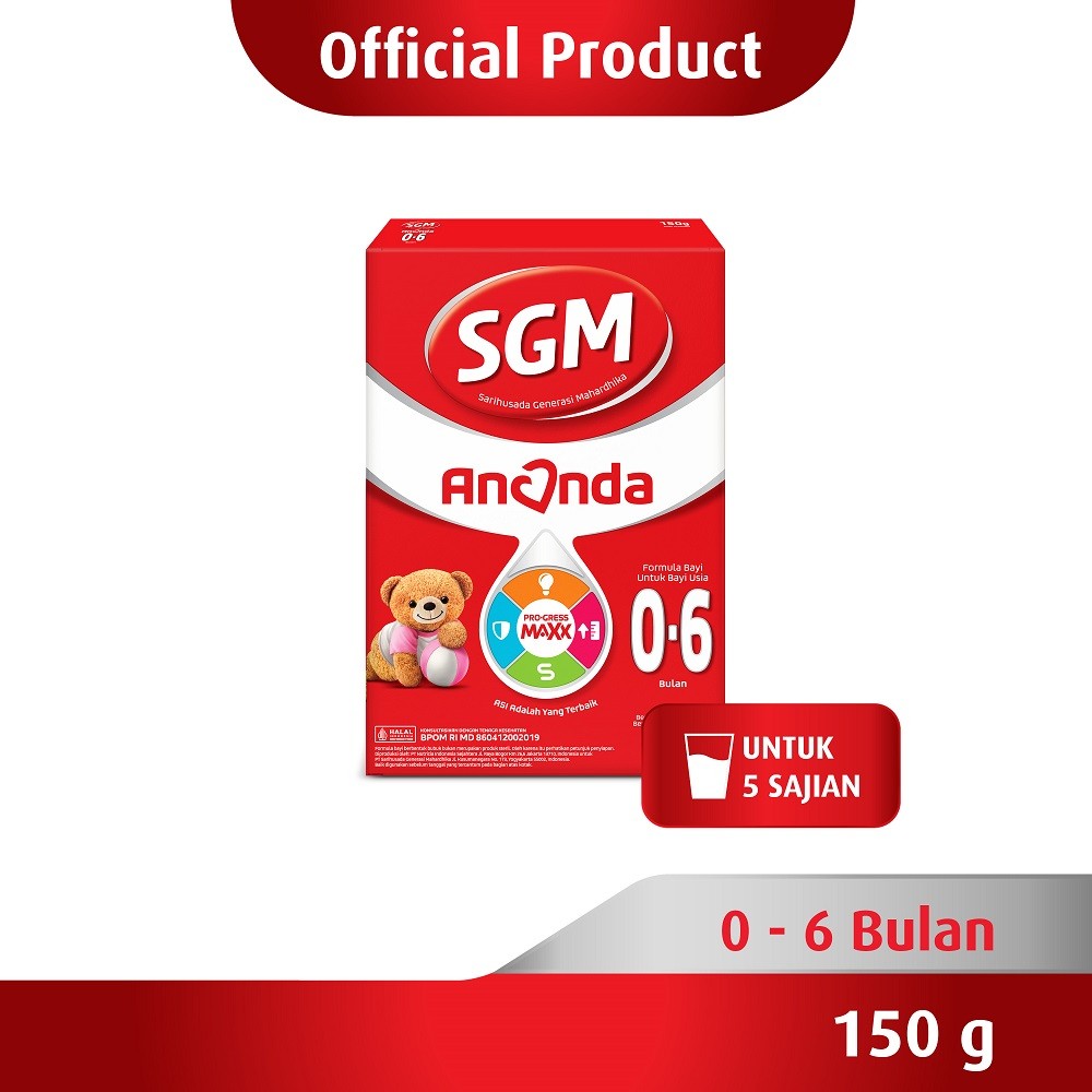 Jual SGM ANANDA 1 FORMULA BAYI BUBUK 0-6 BULAN 150g | Shopee Indonesia