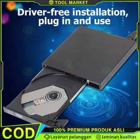 Jual DVD External Laptop Portable DVD Writer DVD/CD/VCD USB2.0/untuk PC ...