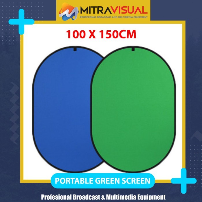 Jual Portable Green amp Blue Screen 100 x 150cm | Shopee Indonesia