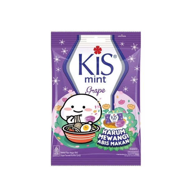 Jual KIS GRAPE MINT CANDY BAG 75 GR | Shopee Indonesia