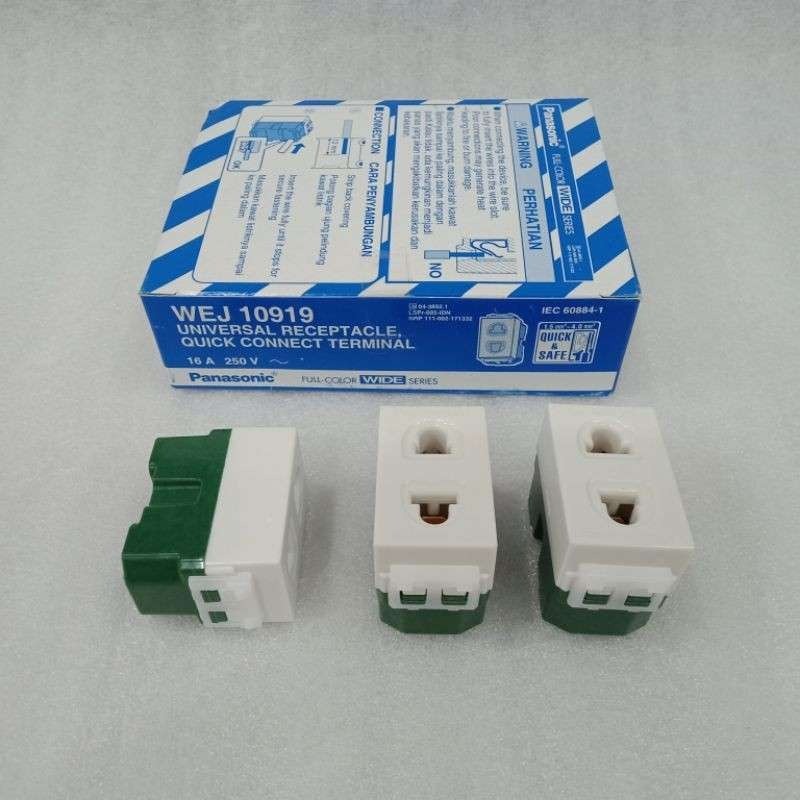 Jual STOP KONTAK WEJ 10919 WIDE SERIES MODEL BARU ORIGINAL PANASONIC ...