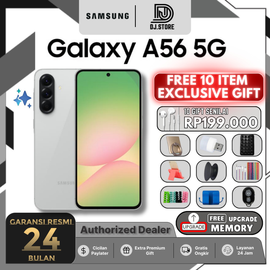 Jual Samsung Galaxy A56 A55 5G (8/256) - Extra Gift + Garansi Resmi Samsung 1 Tahun || DJ Gadget ...