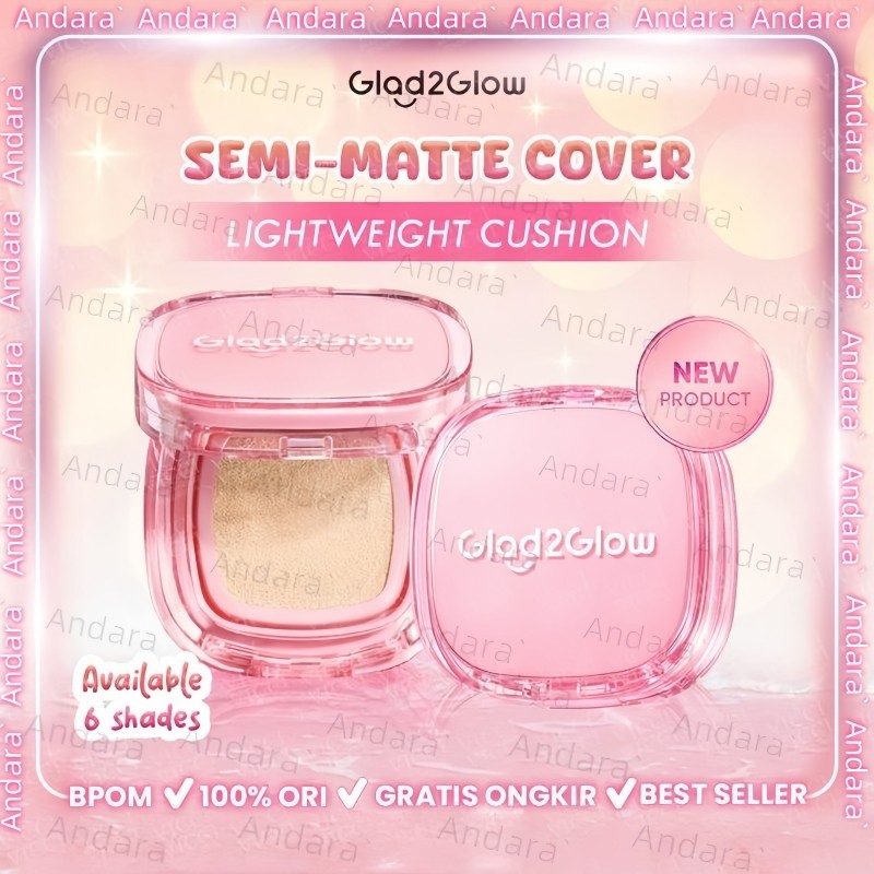 Jual Glad2Glow Perfect Cover Cushion dengan kandungan skincare mencegah ...