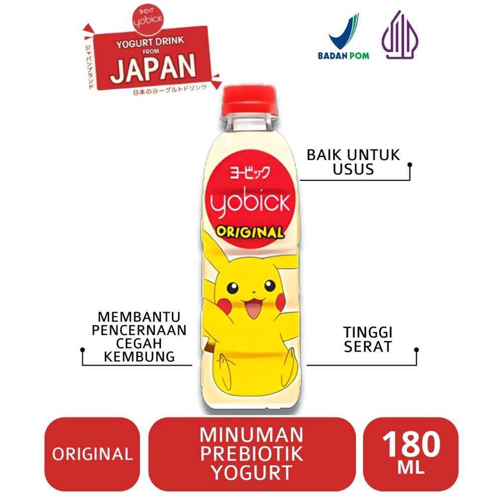 Jual YOBICK MINUMAN PREBIOTIK YOGHURT ORIGINAL 180mL | Shopee Indonesia
