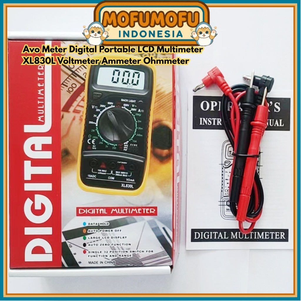 Jual Avo Meter Digital Precision Display Voltmeter XL830L Uji New ...