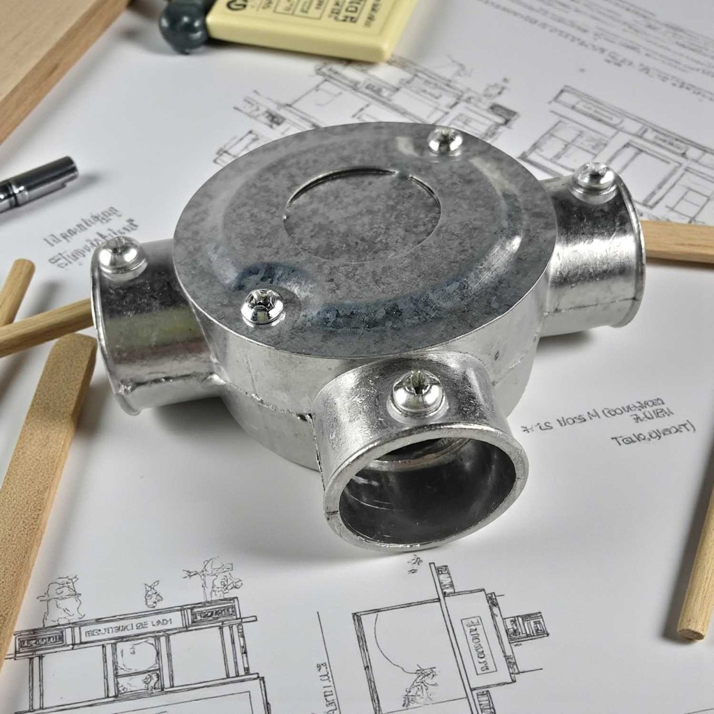 Jual Kotak Sambungan Pipa Kabel Listrik 3 Way Box Conduit Fitting 22 mm ...