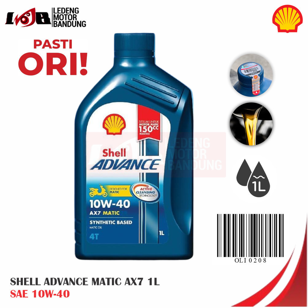 Jual Shell Advance AX7 Scooter Matic 10W-40 Oli Motor Matik | Shopee ...