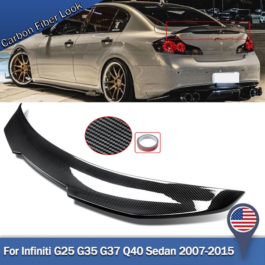 Jual PMS Style Rear Spoiler For INFINITI G37 G35 G25 2007-2015 Se 4 ...