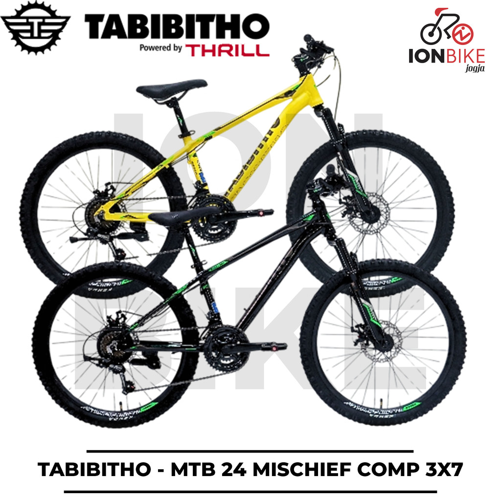 Jual Sepeda MTB 24 Inch Tabibitho Mischief Comp 3x7 Terbaru Frame Alloy ...