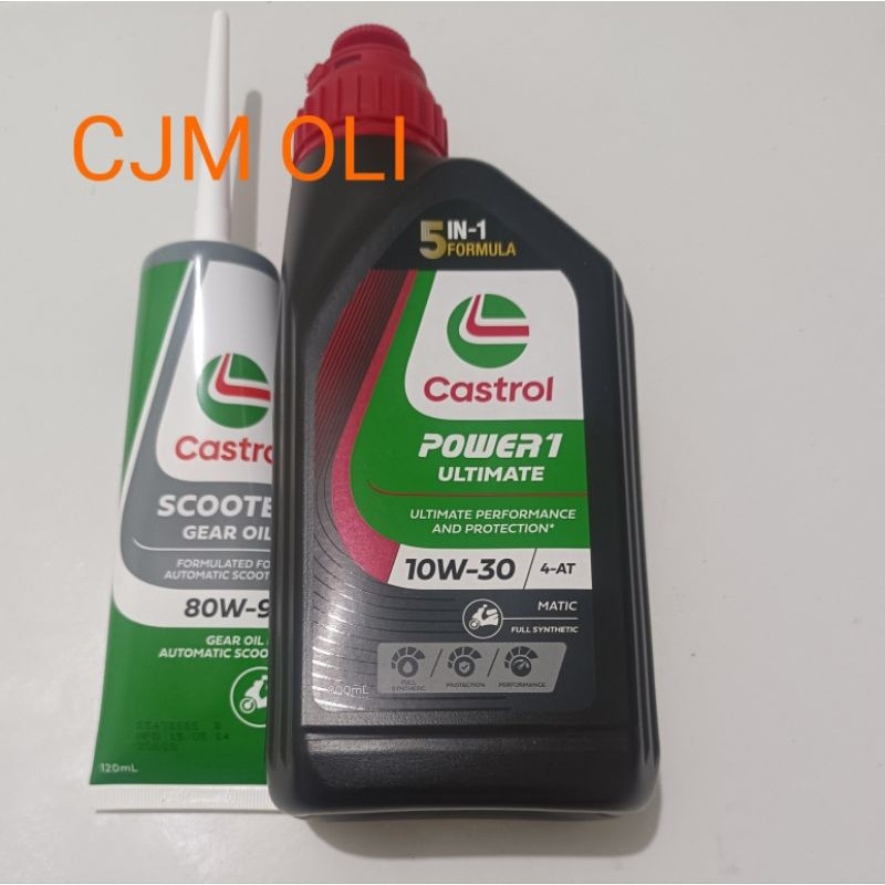 Jual oli CASTROL active/ Ultimate SAE 10-30w dan Gardan Castrol 120ml ...