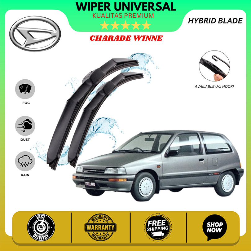 Jual Wiper Hybrid Daihatsu Charade Winne Blade 1 Set Kiri Dan Kanan