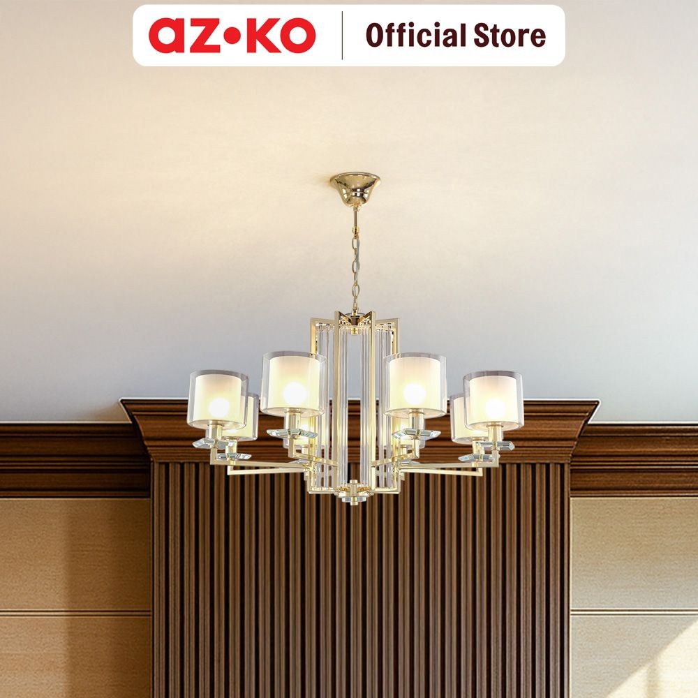 Jual AZKO Eglare Nicole Lampu Gantung Hias 8l E14 - French Gold Hanging ...