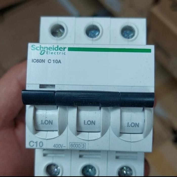 Jual MCB IK60N 3P 10A 6kA ORIGINAL SCHNEIDER | Shopee Indonesia