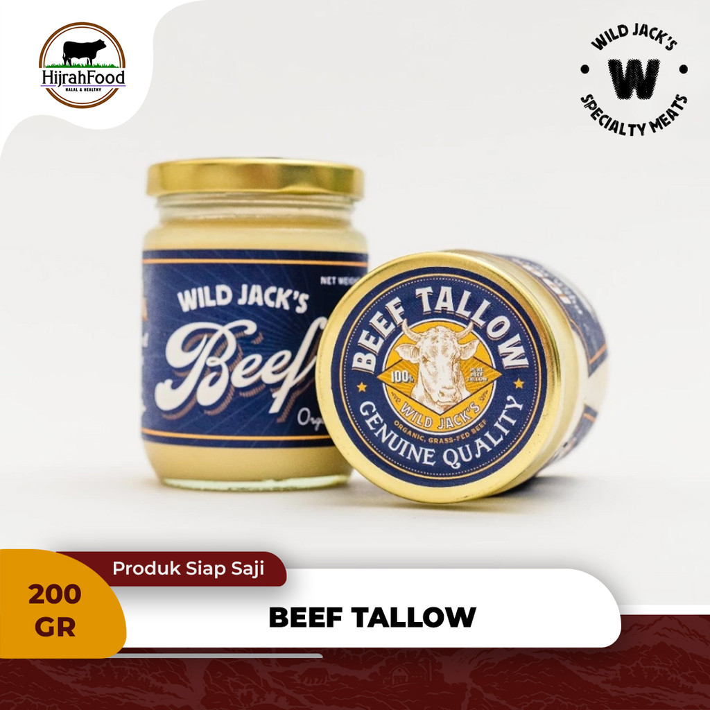 Jual Wild Jack's Beef Tallow | Grass-fed Beef Tallow - (200 gram ...