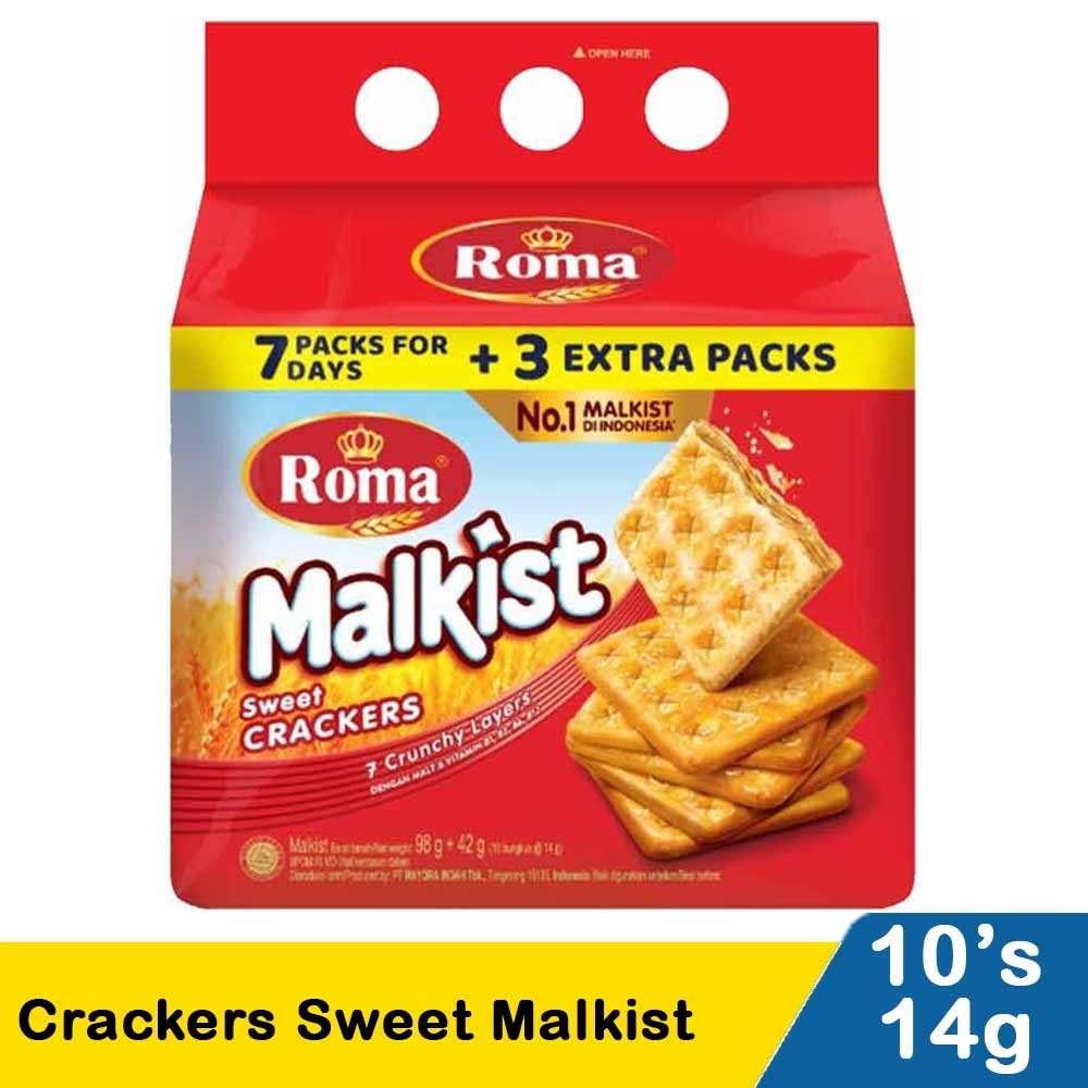 Jual ROMA CRACKERS MALKIST 10x14/168g | Shopee Indonesia
