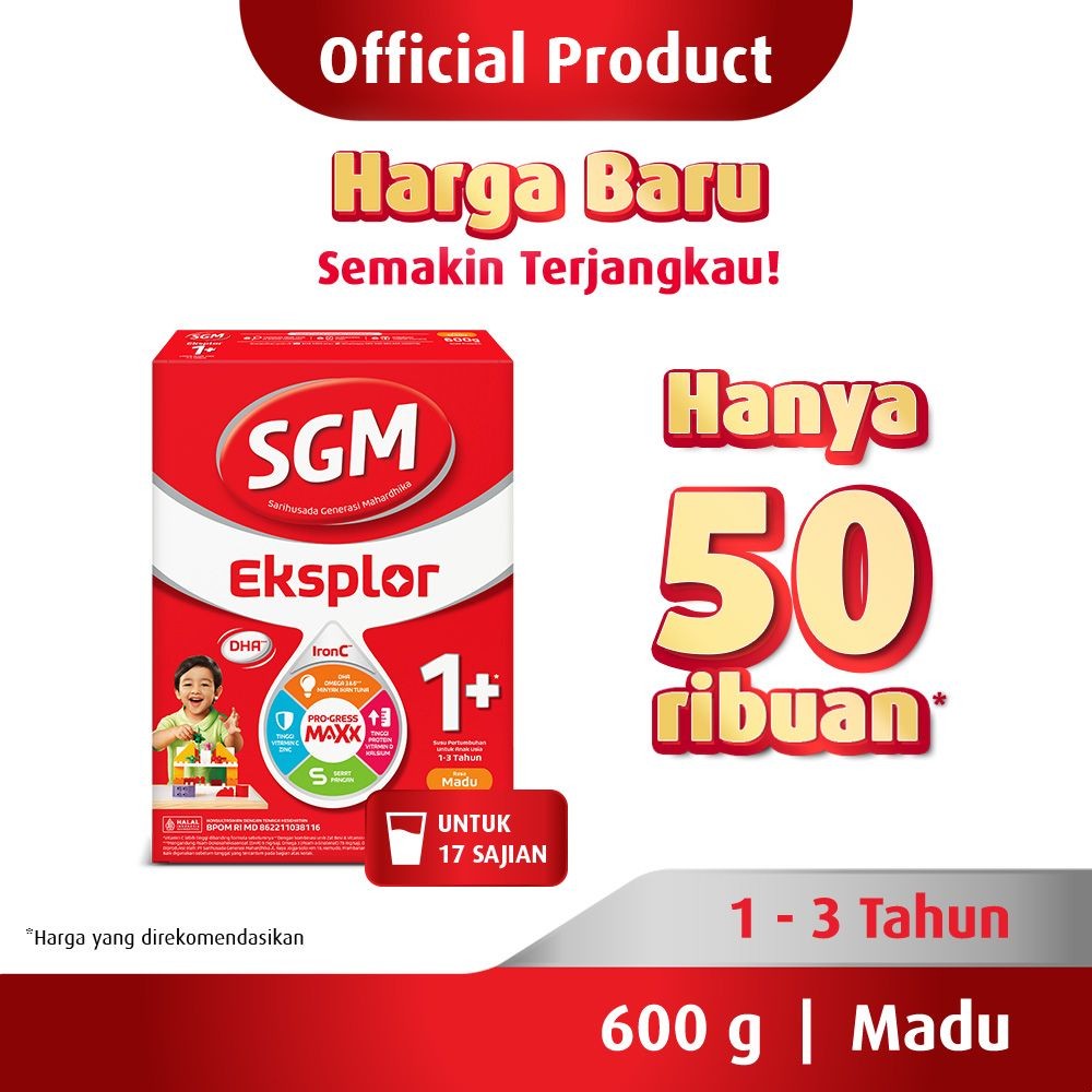 Jual SGM EKSPLOR 1+ PRO-GRESSMAXX SUSU PERTUMBUHAN MADU 600g | Shopee ...