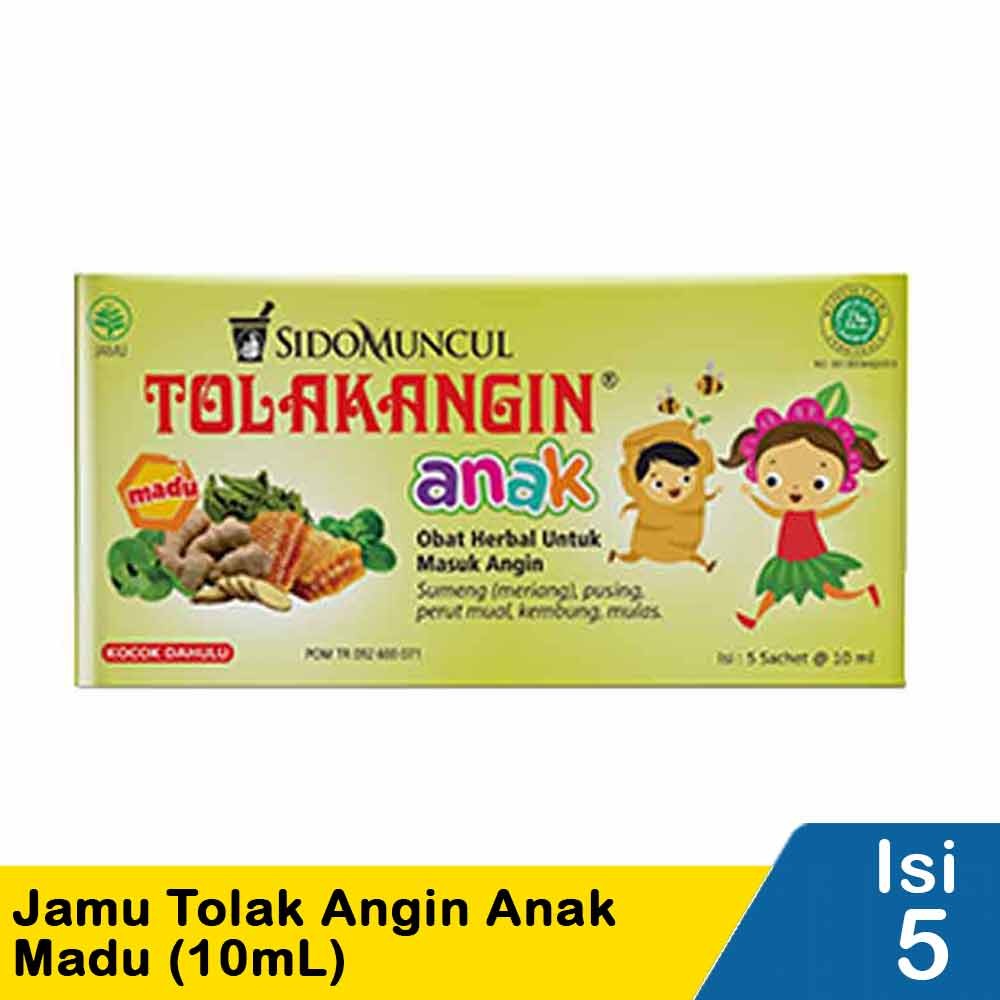 Jual SIDO MUNCUL JAMU TOLAK ANGIN ANAK + MADU 5x10mL | Shopee Indonesia