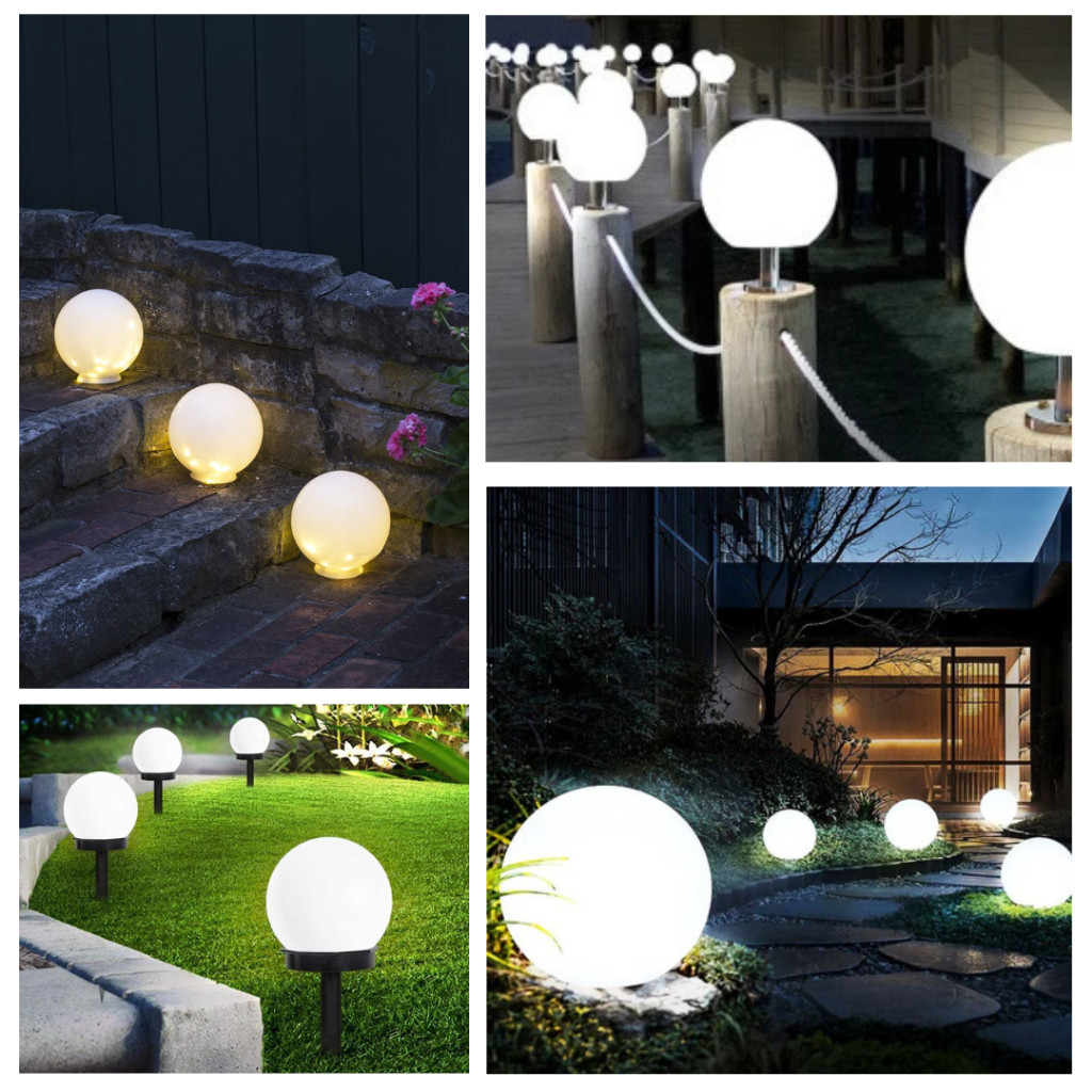 Jual MEVAL Rumah Lampu Taman Globe Putih / Clear | Shopee Indonesia