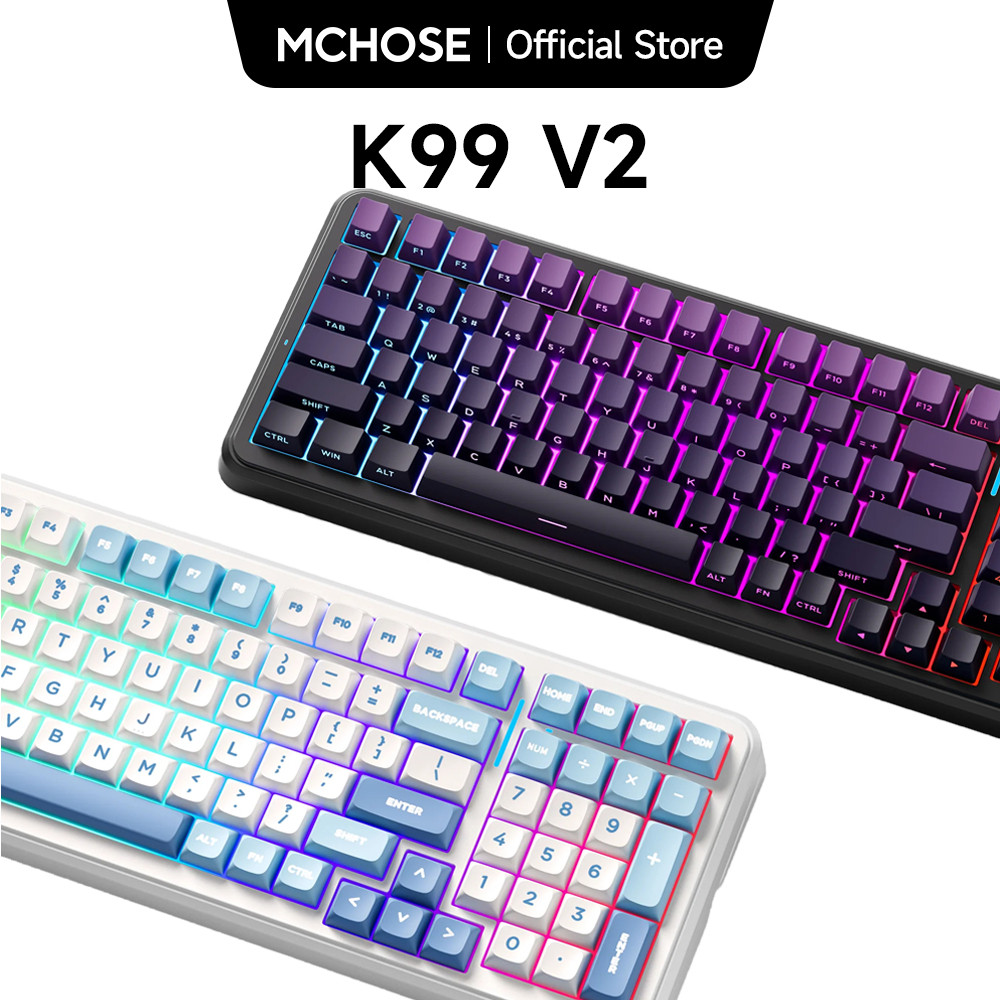 Jual MCHOSE K99 V2 Wireless Gasket Mount Mechanical Keyboard Customized ...