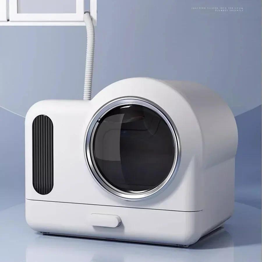 Jual Home Automatic Cat Litter Box Smart Carpet Luxury Cat Litter Box ...